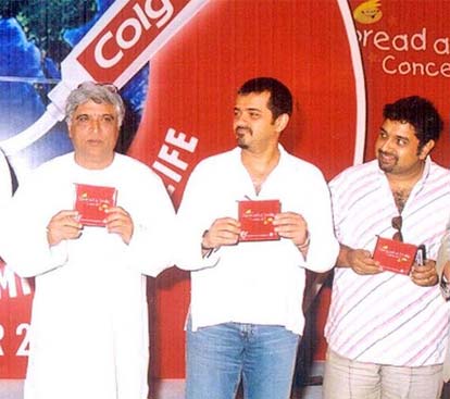 Javed Akhtar with Ehsaan and Shankar Mahadevan / Javed Akhtar ...