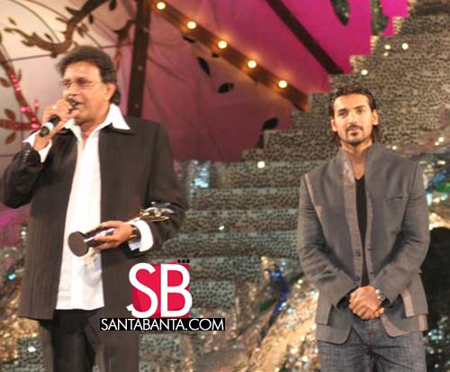 Mithun with John Abraham / Mithun Chakraborty - Bollywood Photos