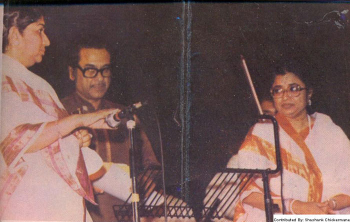 Mangeshkar Sisters with Kishore (Contributed by Shashank Chickermane ...
