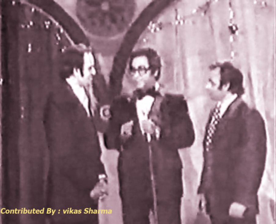 Kishore da with Kalyanji-Anandji During a stage show / Kishore Kumar ...