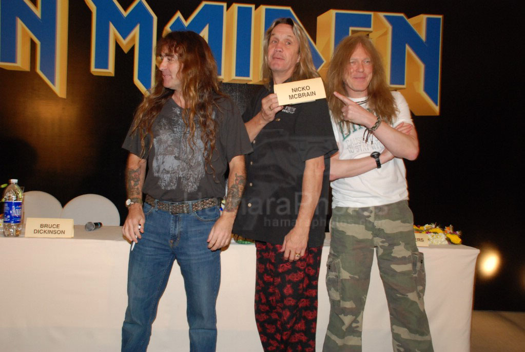 Iron Maiden press meet at JW Marriott on Jan 30th 2008 / Iron Maiden ...