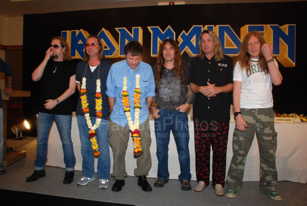 Iron Maiden press meet at JW Marriott on Jan 30th 2008 / Iron Maiden ...
