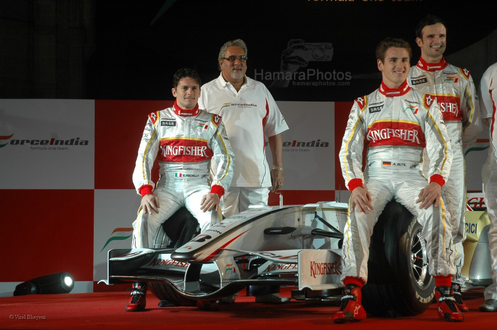 Vijay Mallya at Force India Formula One Team car Launch / In The News ...