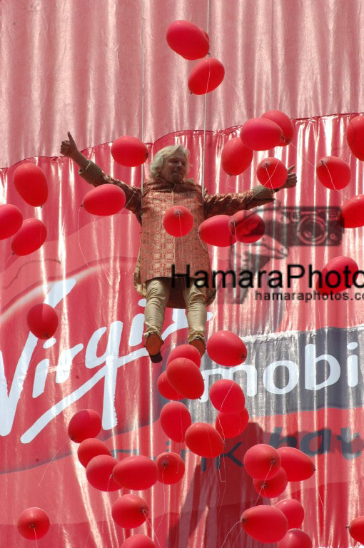 Richard Branson launches Virgin Mobile in India / Launch of Virgin ...