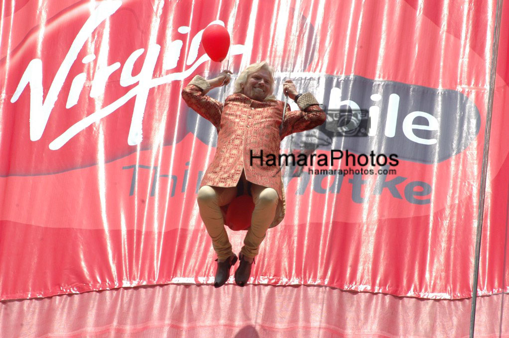 Richard Branson launches Virgin Mobile in India / Launch of Virgin ...