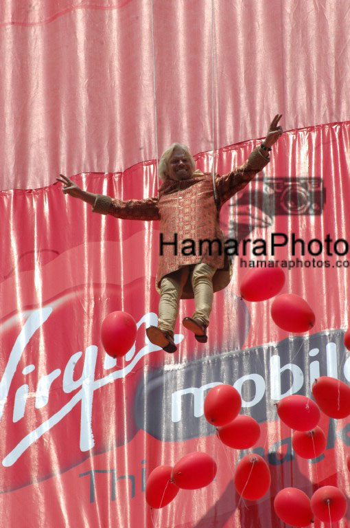 Richard Branson launches Virgin Mobile in India / Launch of Virgin ...