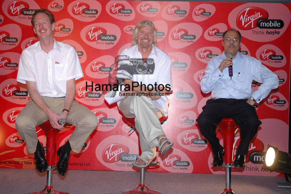Richard Branson launches Virgin Mobile in India / Launch of Virgin ...