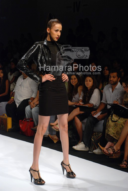 Model at Lakme Fashion Week Ramp Walk for Rakesh Agarwal on March 29th ...