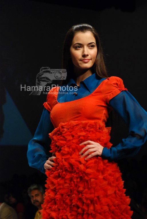 Model walks on the ramp for Gen Next designers showcase at Lakme India ...
