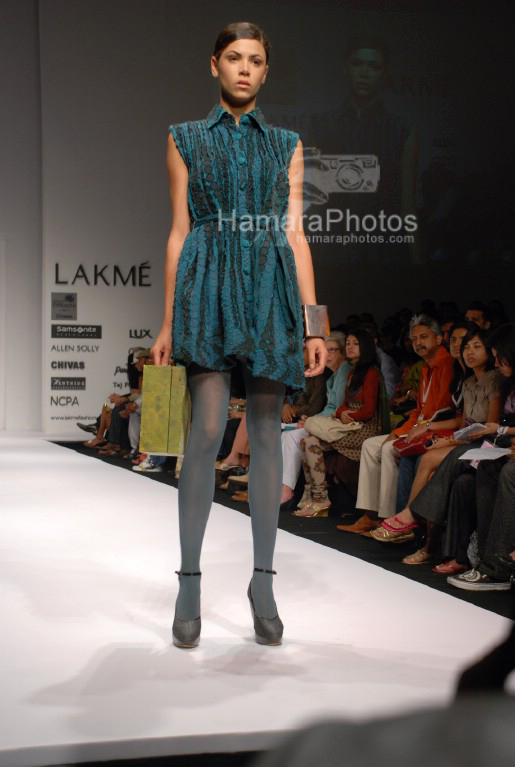 Model walks on the ramp for Asmita Marwa at Lakme India Fashion Week on ...