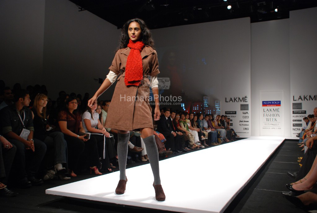 Model walks on the ramp for Allen Solly show in Lakme Fashion week on ...