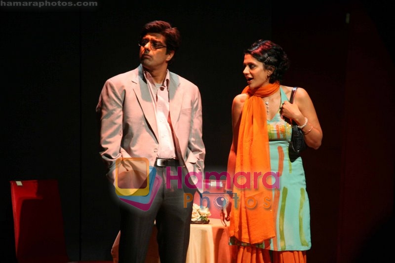 Mandira Bedi and Samir Soni at the play Anything But Love in St Andrews ...