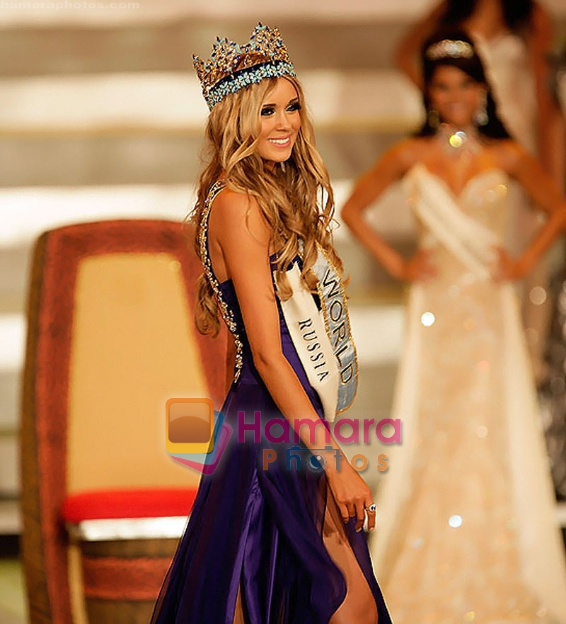 Miss World winner from Russia - Ksenyia Sukhinova at Sandton Convention ...