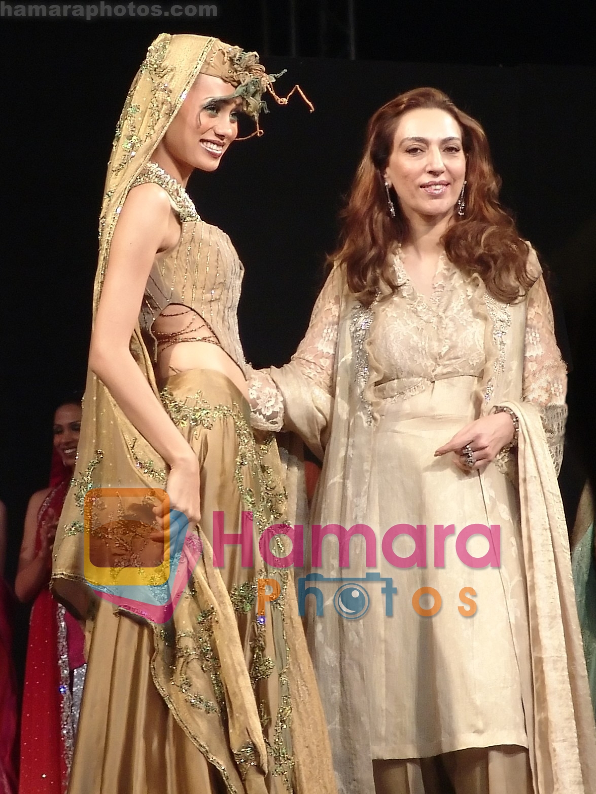 Model at Pakistani designer Nilofer Shahid wedding collection on 20th ...