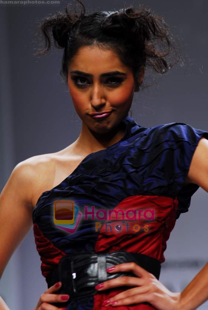 Model walk the ramp for Narendra Kumar Show at Lakme Fashion Week Day 5 ...
