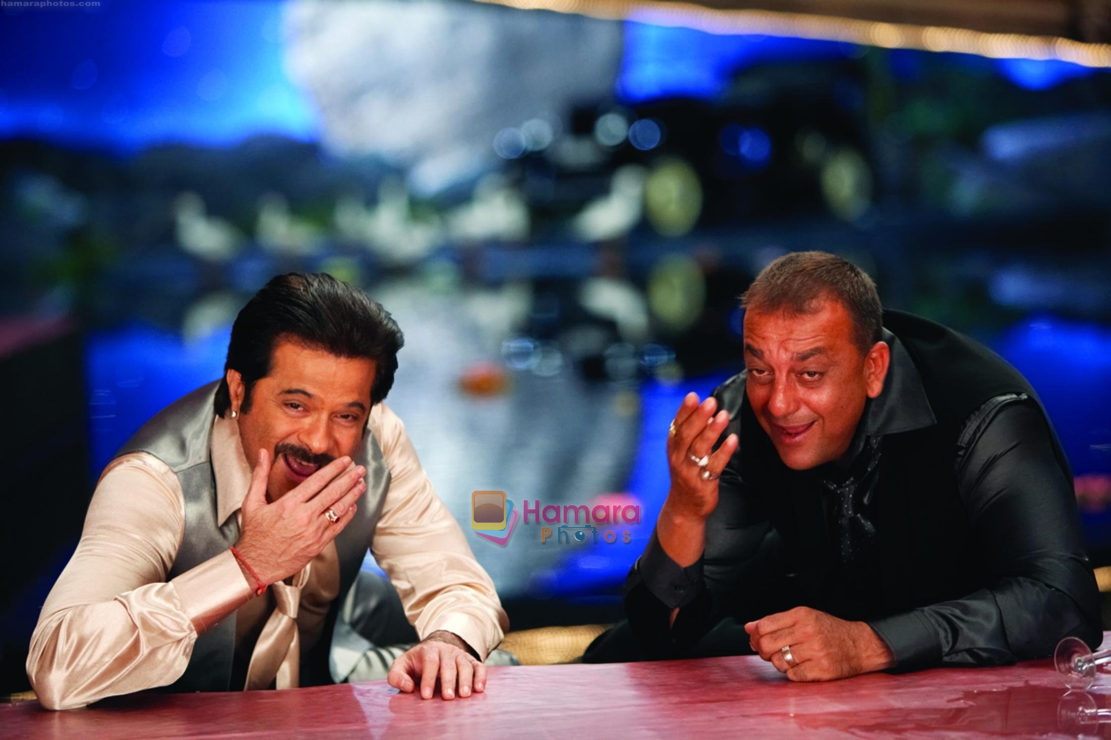 Anil Kapoor, Sanjay Dutt in the still from movie Shortkut on 15th June ...