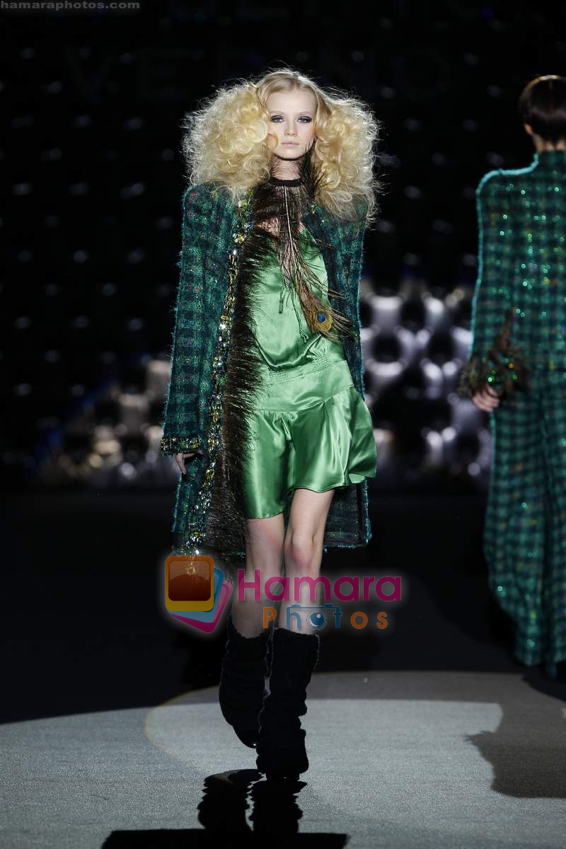 Model walk the ramp for Madrid Fashion Week on 18th Fen 2010 / Madrid ...