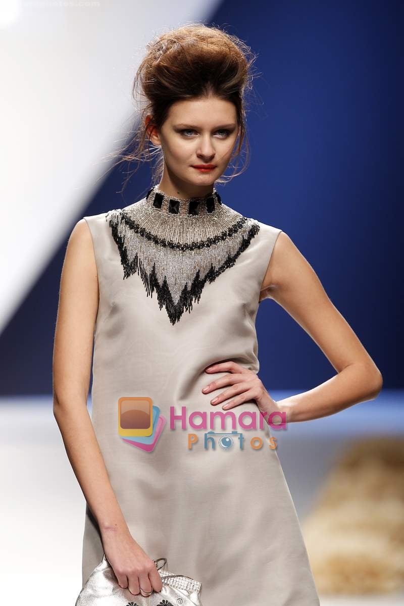Model walk the ramp for Madrid Fashion Week on 18th Fen 2010 / Madrid ...
