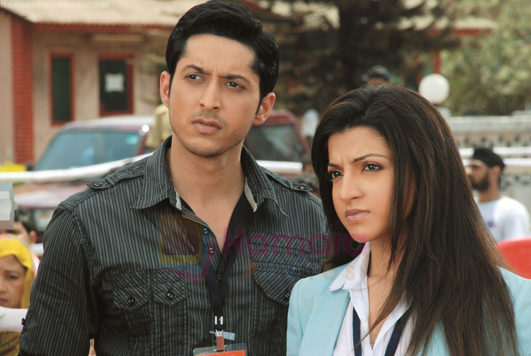 Samir Aftab, Jahan Bloch in still from the movie Krantiveer - The ...