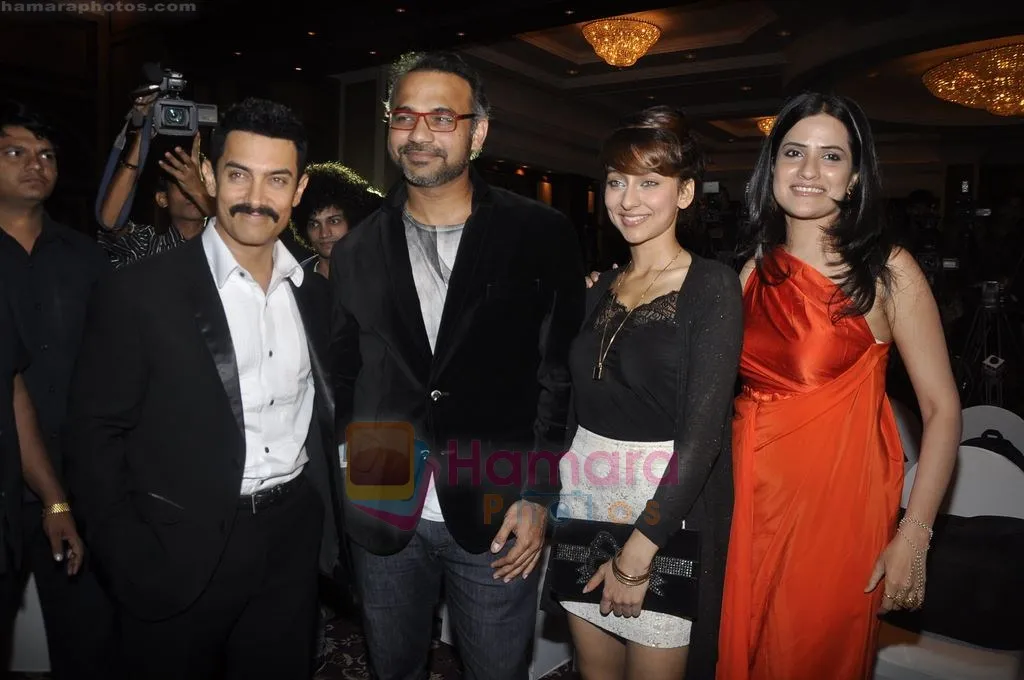 Anusha Dandekar, Abhinay Deo, Aamir Khan, Shona Mohapatra at Delhi ...