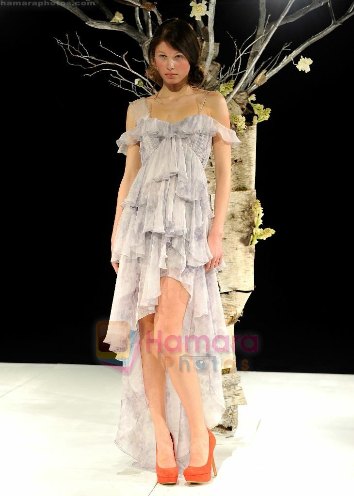 Model walk the ramp for Mercedes-Benz Fashion Week Fall 2011 ...