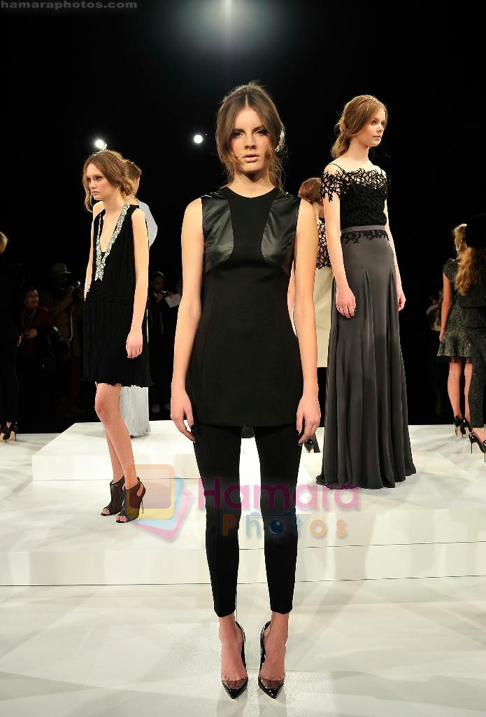 Model walk the ramp for Mercedes-Benz Fashion Week Fall 2011 ...