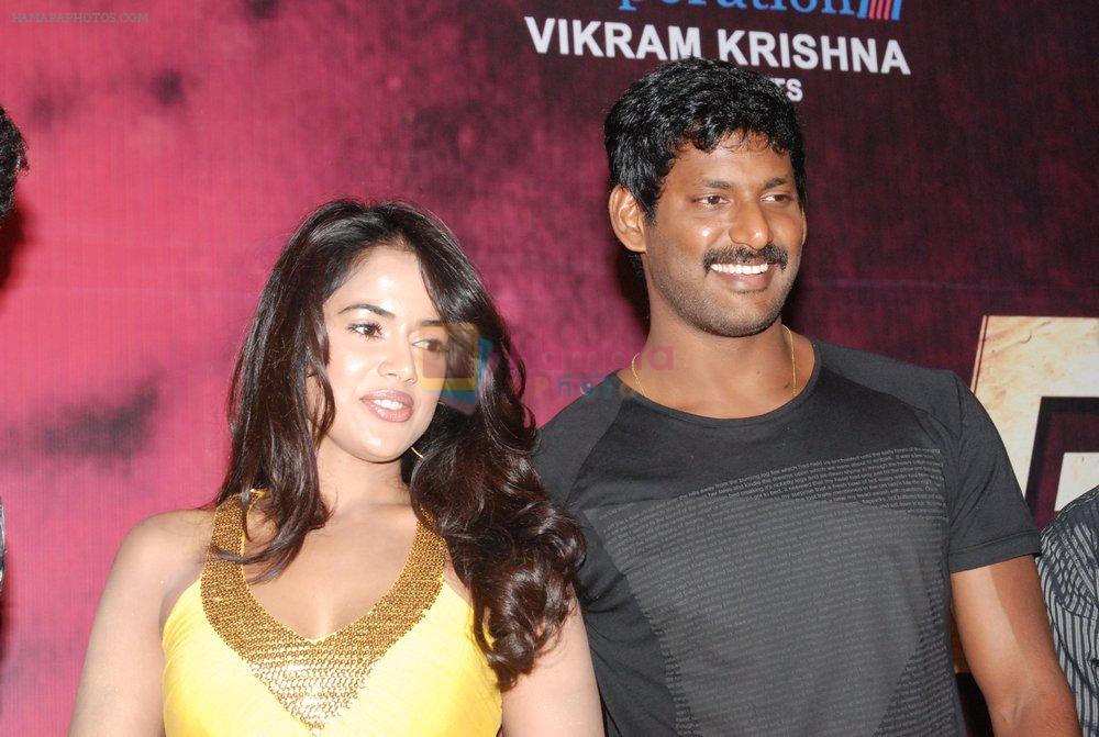 Sameera Reddy, Vishal attend Vedi Movie Press Meet on 3rd September ...