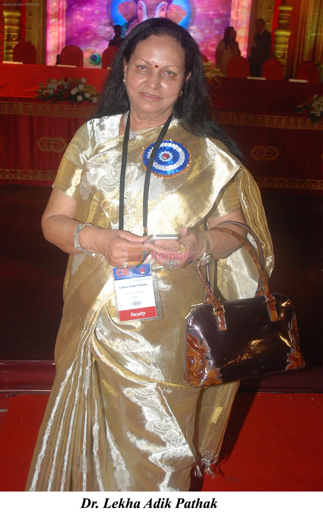 Dr. Lekha Adik Pathak at the 63rd Annual Conference of Cardiological ...
