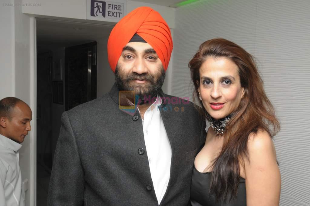 Guneeta Dhingra with her husband at Reema Sen wedding reception in ...
