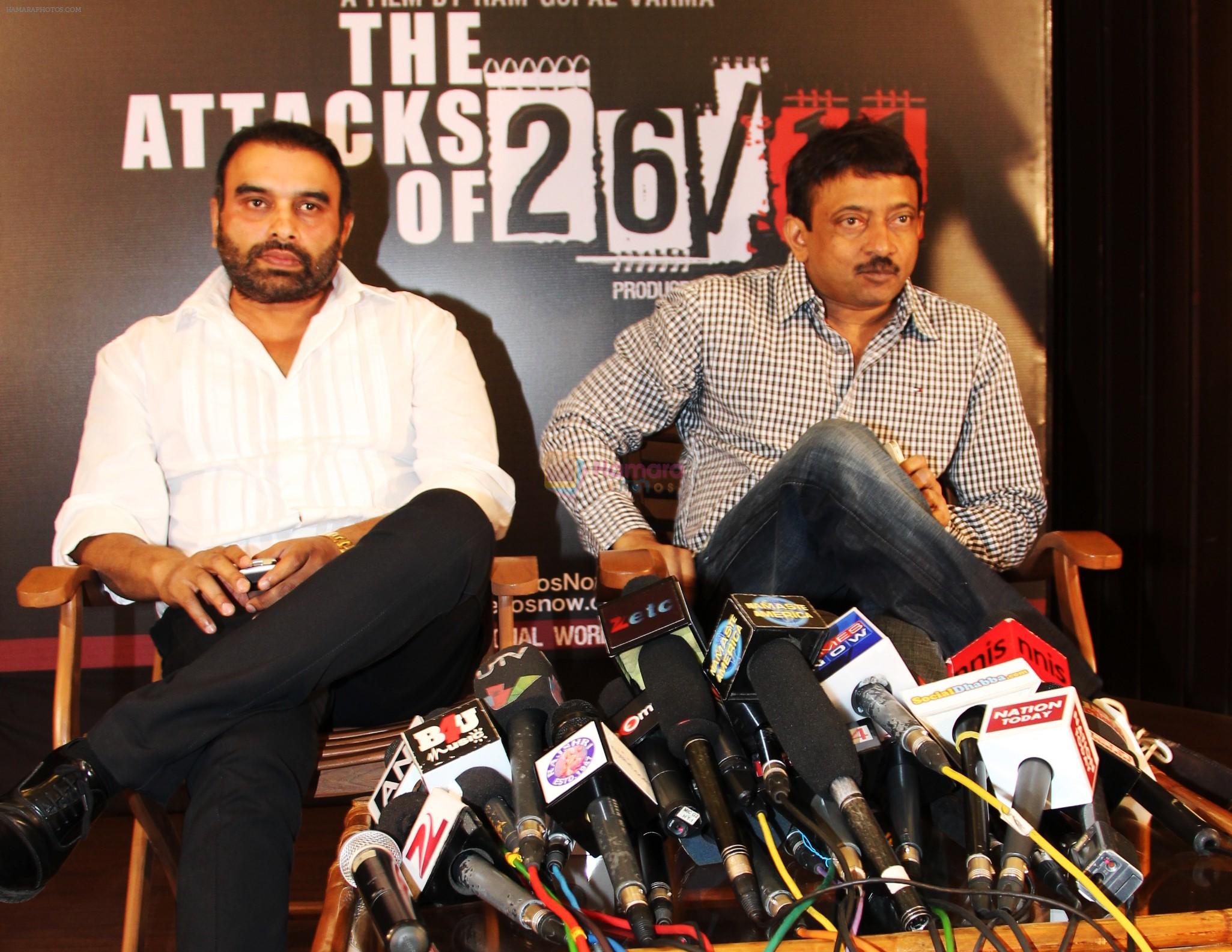 Parag Sanghavi and Ram Gopal Varma at the first look of The Attacks of ...