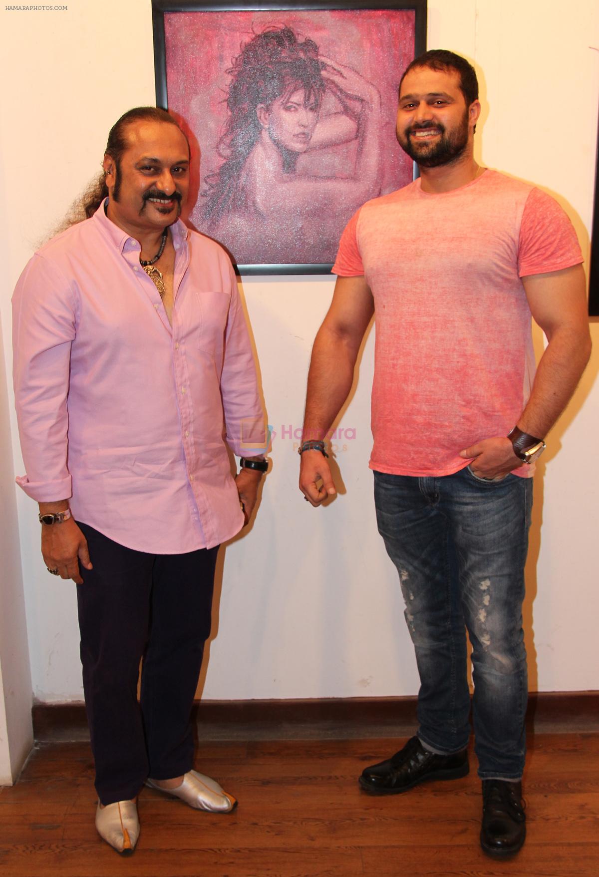 Lesle Lewis and Mudasir Ali at Rutuja Padwal's art show opening ...