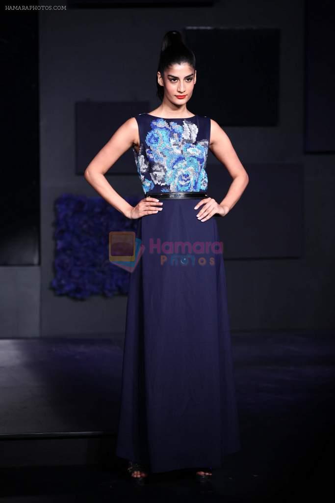 Model walk for Designer Pankaj & Nidhi at Blenders Pride Fashion Tour ...