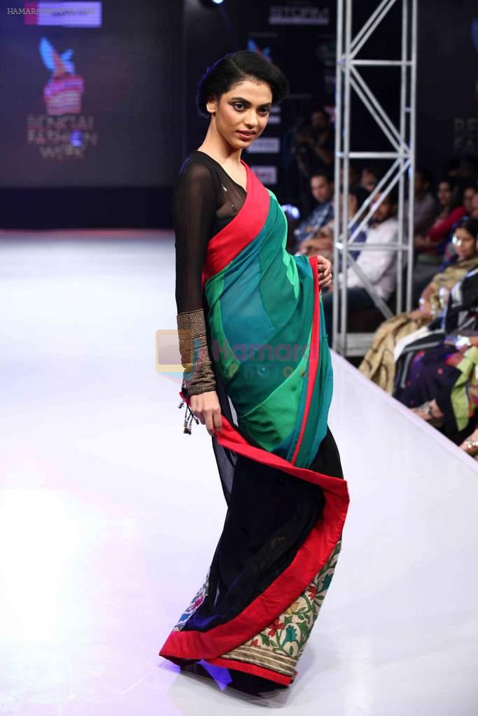 Model walks for Agnimitra Paul on day 2 of Bengal Fashion Week on 21st ...