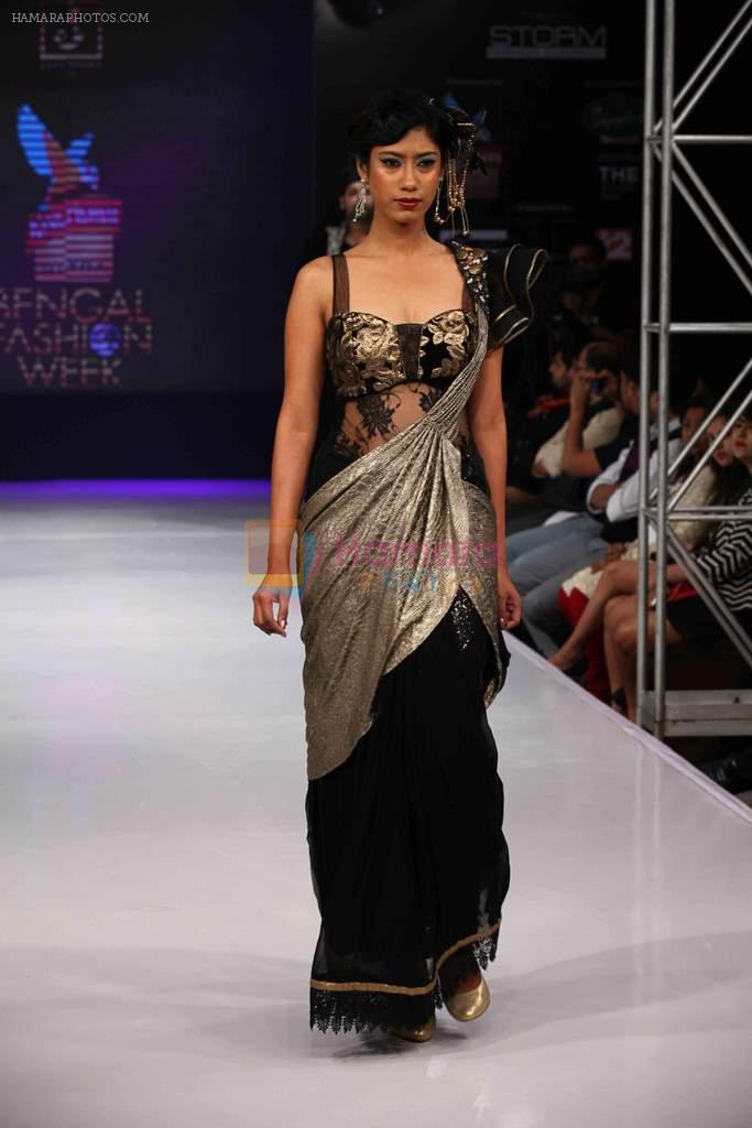 Model walks for Jaya Misra at Bengal Fashion Week day 1 on 21st Feb ...