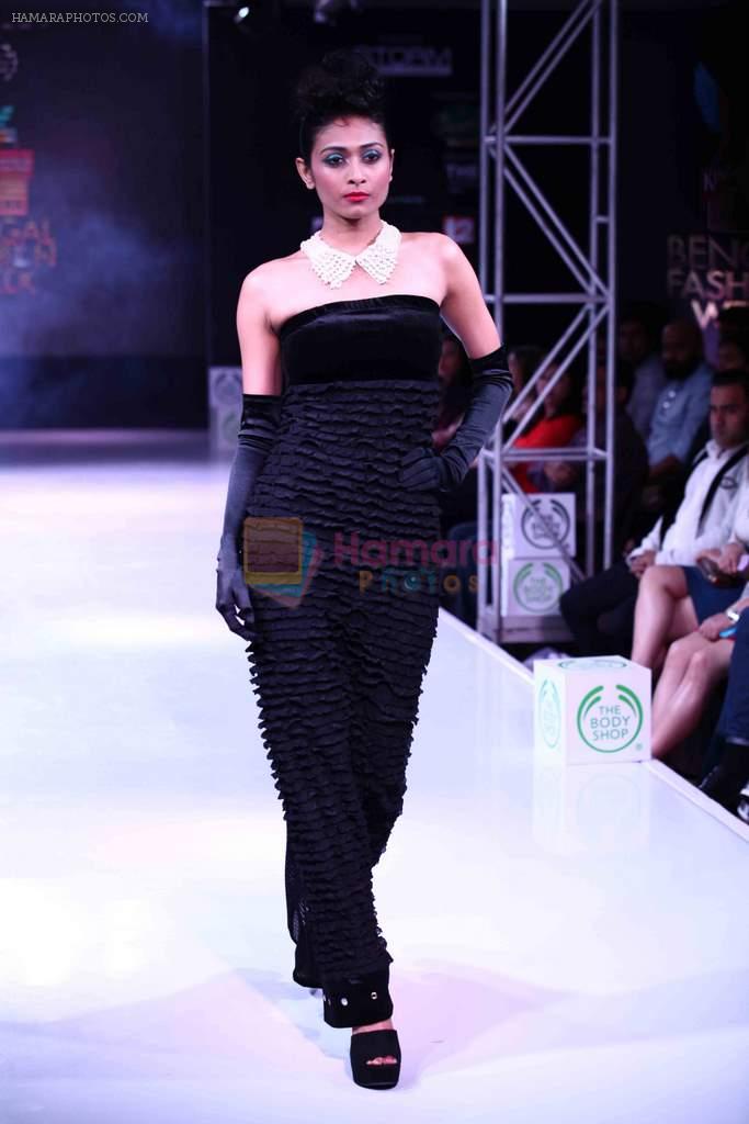 Model walks for Jatin Kocchar on day 2 of Bengal Fashion Week on 22nd ...