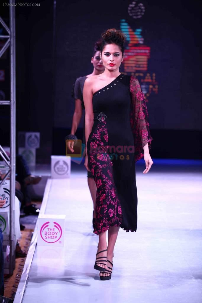 Model walks for Jatin Kocchar on day 2 of Bengal Fashion Week on 22nd ...