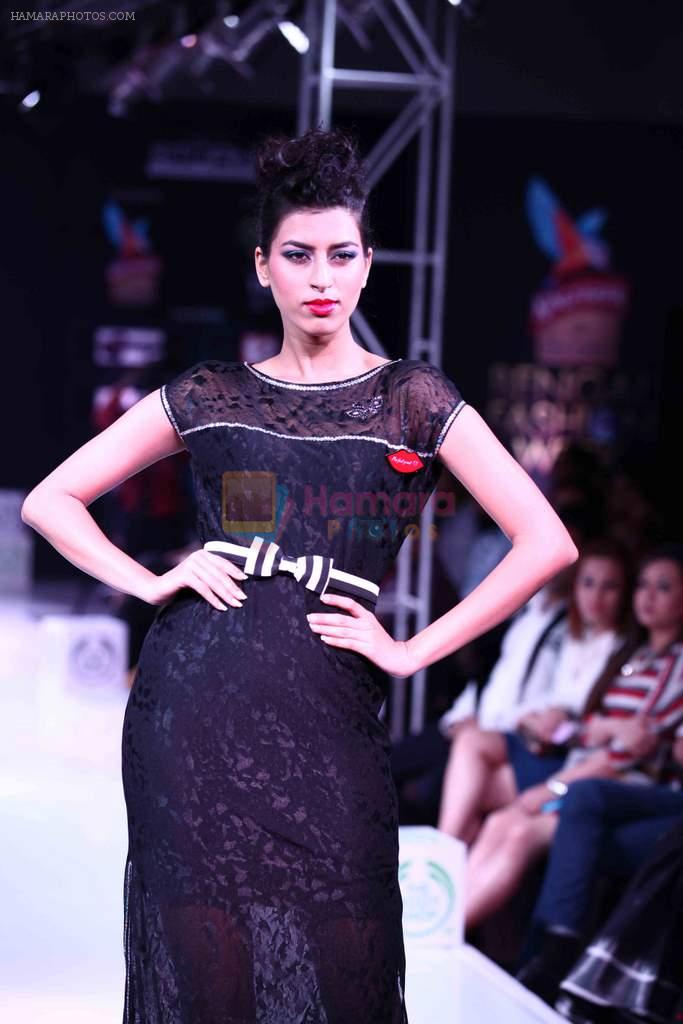 Model walks for Jatin Kocchar on day 2 of Bengal Fashion Week on 22nd ...