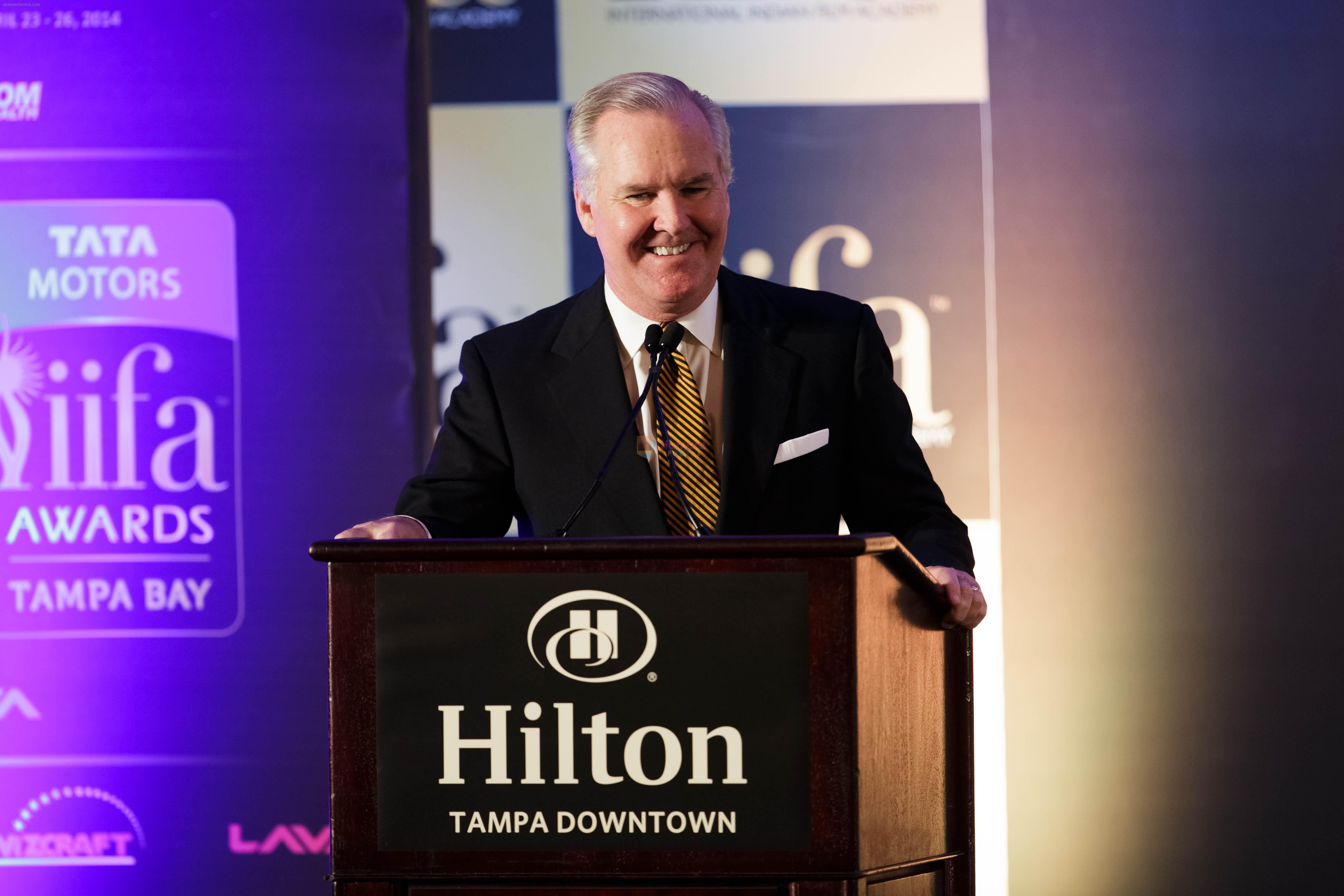 at IIFA Weekend Opening Press Conference in Hilton Downtown Hotel on ...