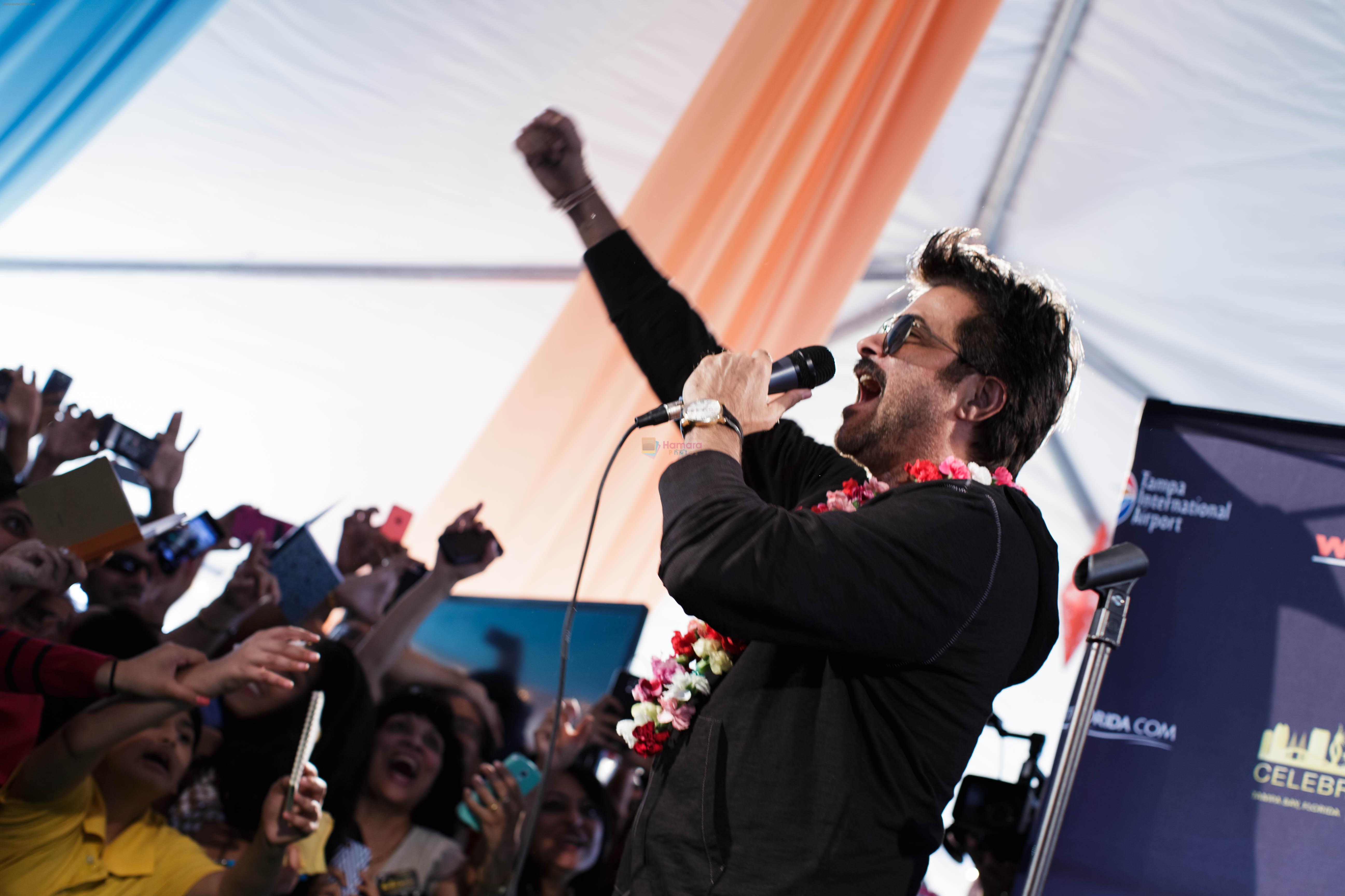 Anil Kapoor arrives at Tampa International Airpot on 23rd April 2014 ...