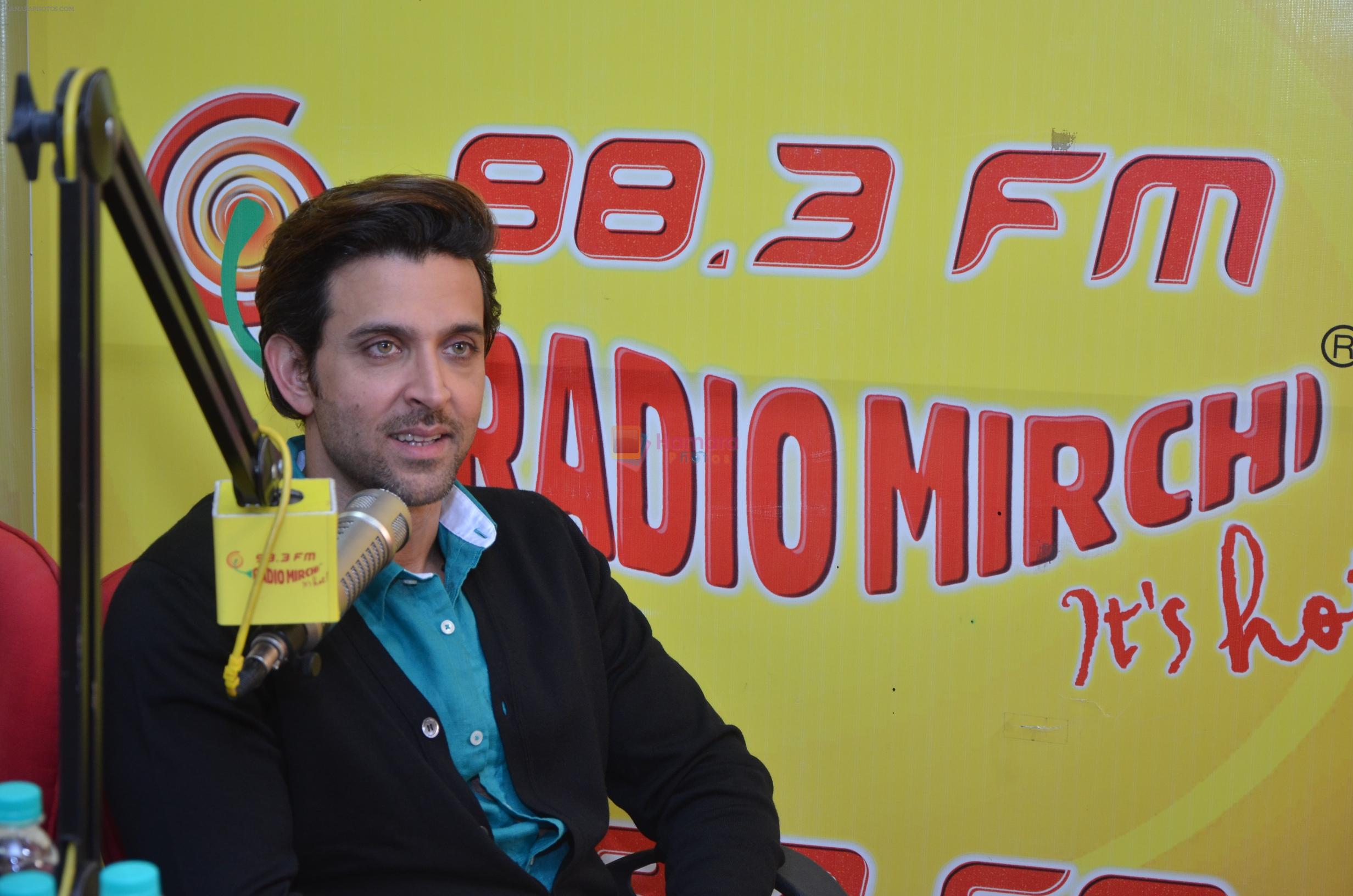 Hrithik Roshan at Radio Mirchi studio for the success of his movie Bang ...