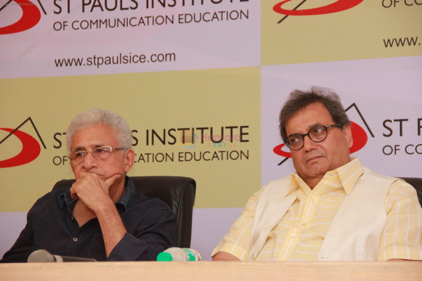 Subhash Ghai, Naseeruddin Shah at Stpaulsice.com launch_ in Mumbai on ...