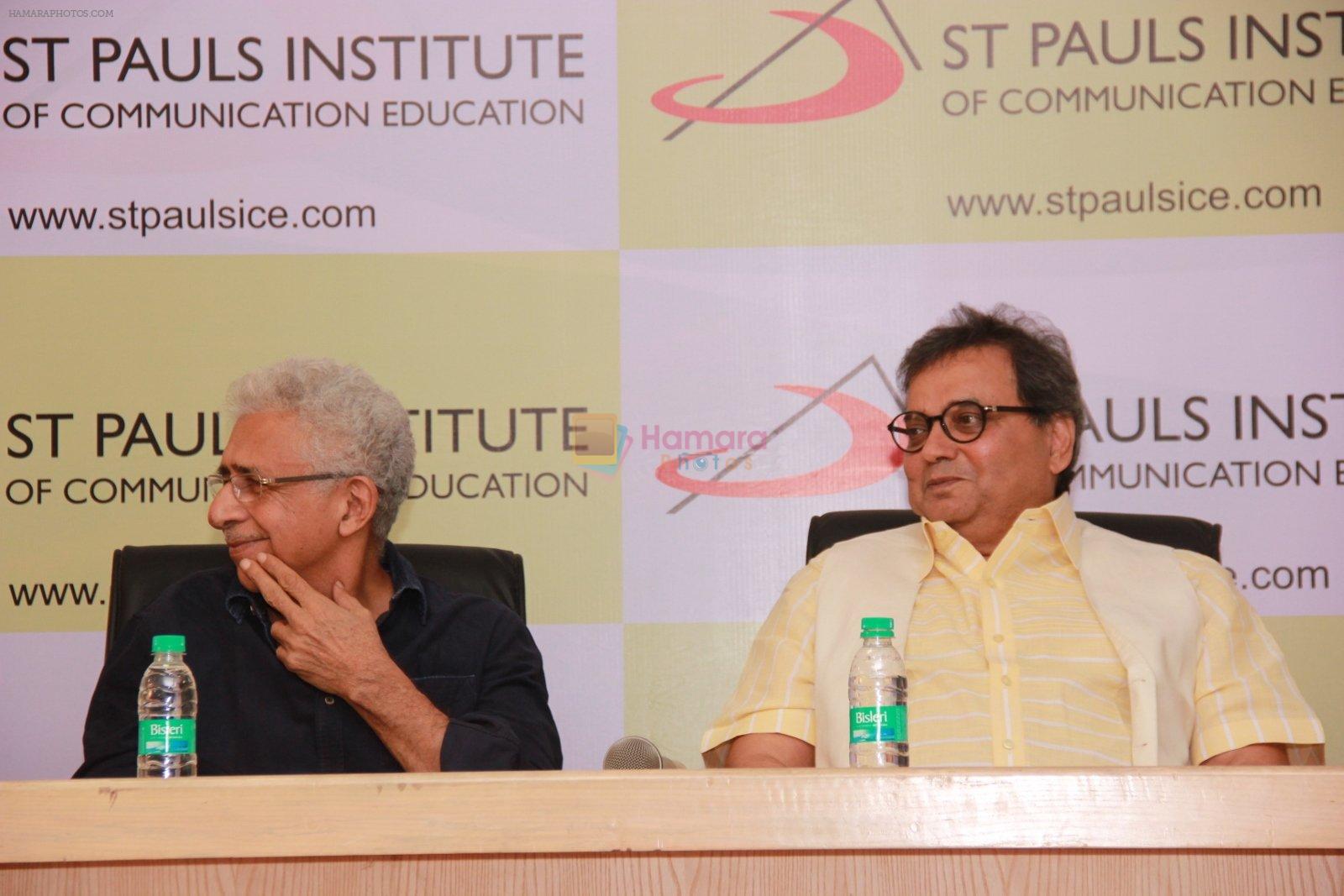 Subhash Ghai, Naseeruddin Shah at Stpaulsice.com launch_ in Mumbai on ...