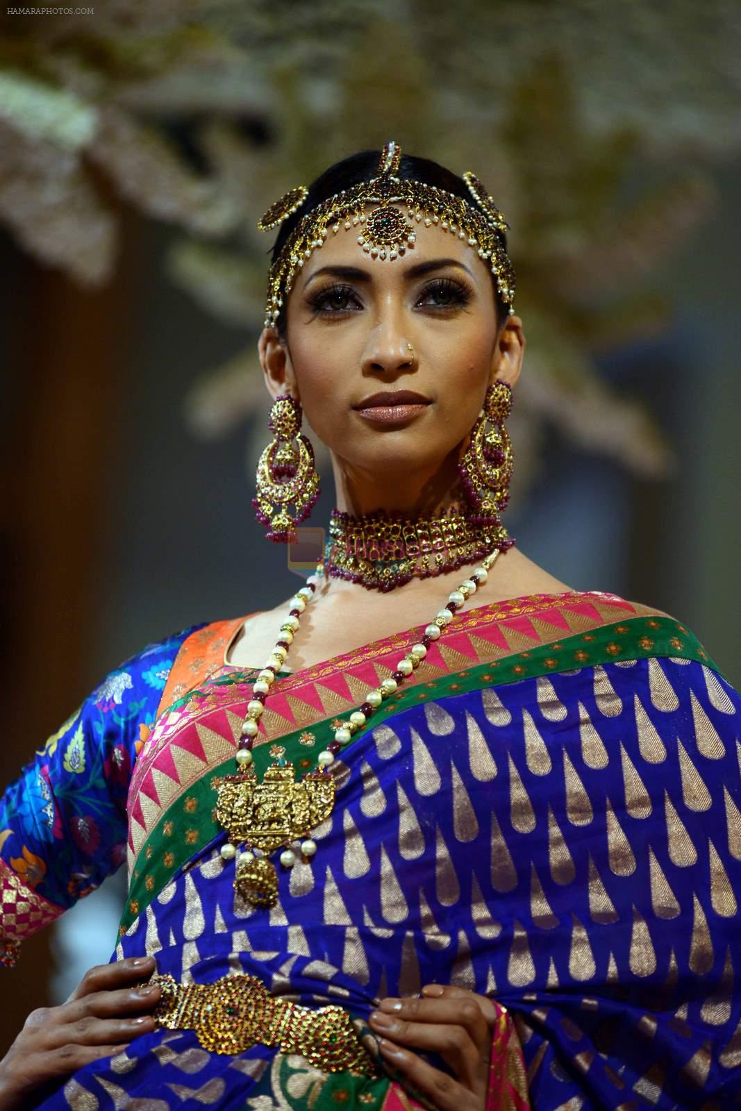 Model walk the ramp for Ashima Leena Show at India Bridal Week on 8th ...