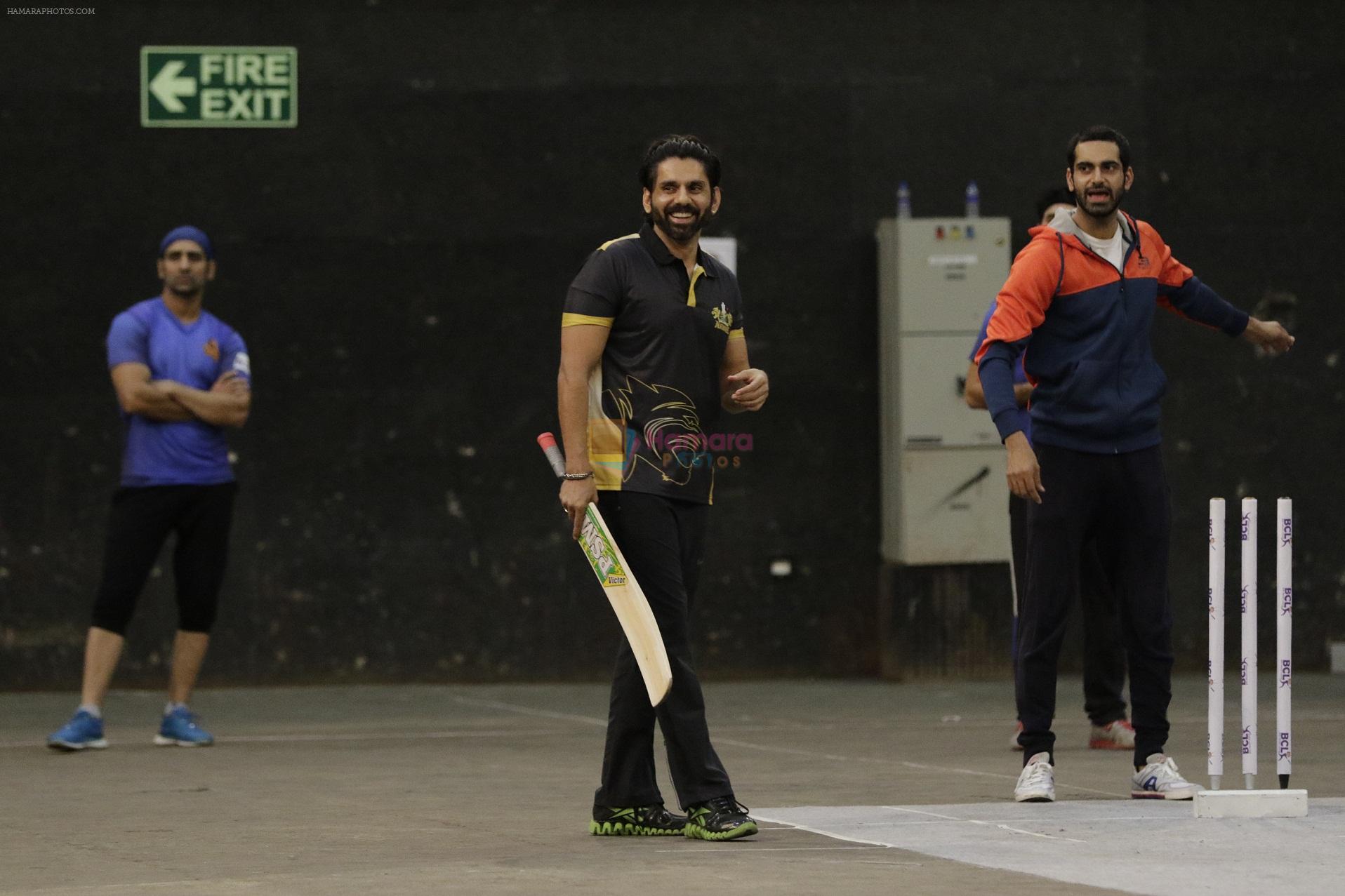 Sikander Kharbanda,Sunny Arora at the BCL Season 2 Practice session on ...