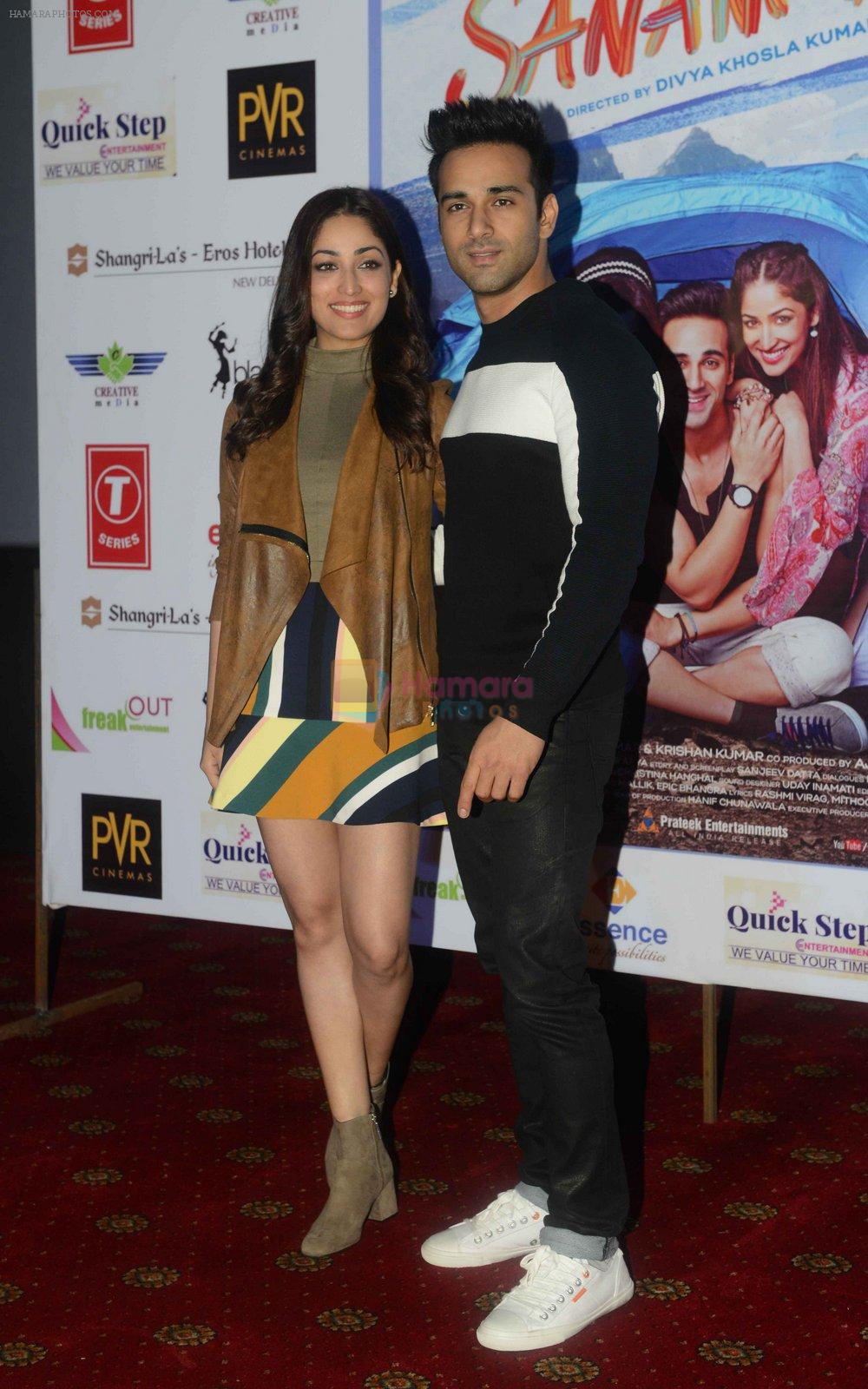Yami Gautam, Pulkit Samrat promote Sanam Re in Delhi on 10th Feb 2016 ...