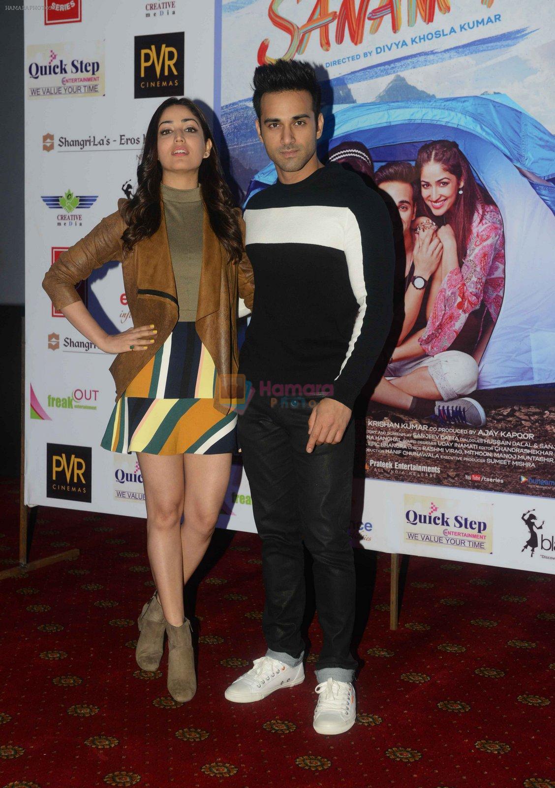 Yami Gautam, Pulkit Samrat promote Sanam Re in Delhi on 10th Feb 2016 ...