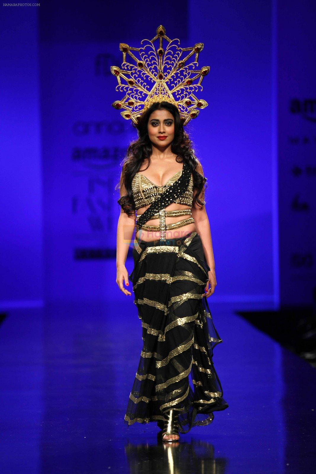 Shriya Saran walk the ramp for Annaika Show at AIFW Day 2 on 17th March ...