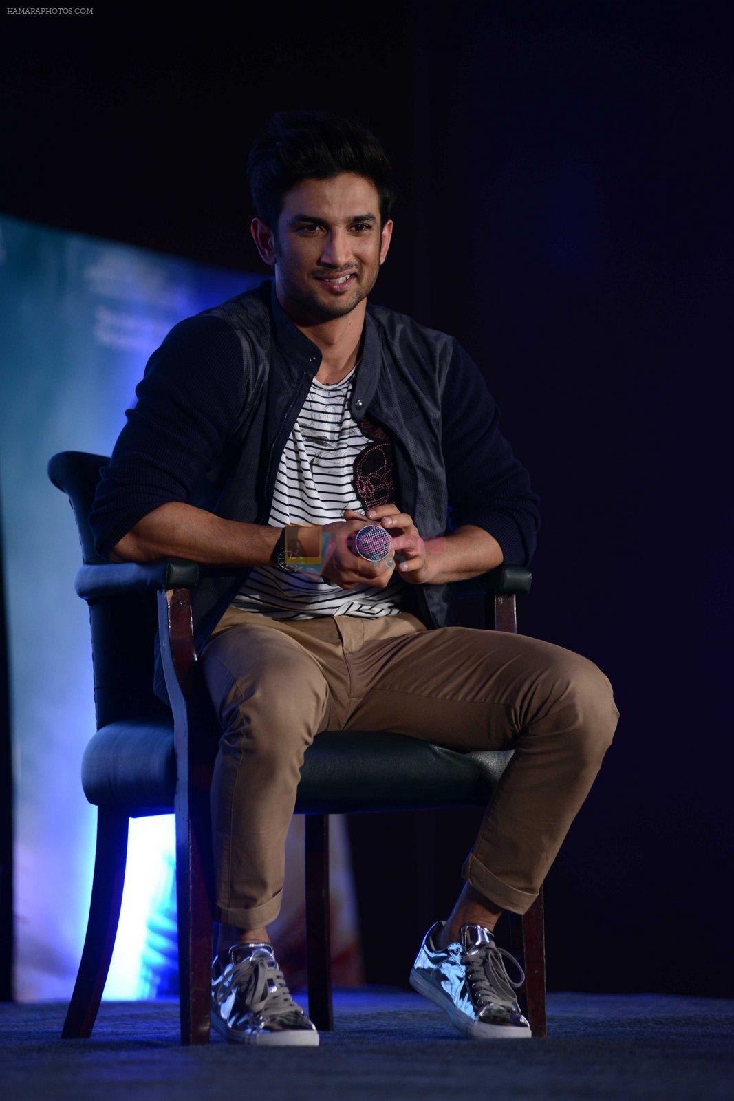 Sushant Singh Rajput at MS Dhoni press meet in Delhi on 27th Sept 2016 ...