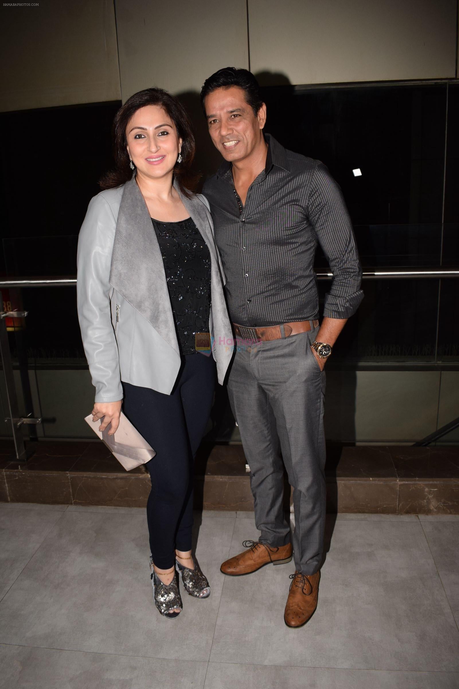 Anup Soni, Juhi Babbar at the Special Screening Of Aiyaary on 15th Feb ...