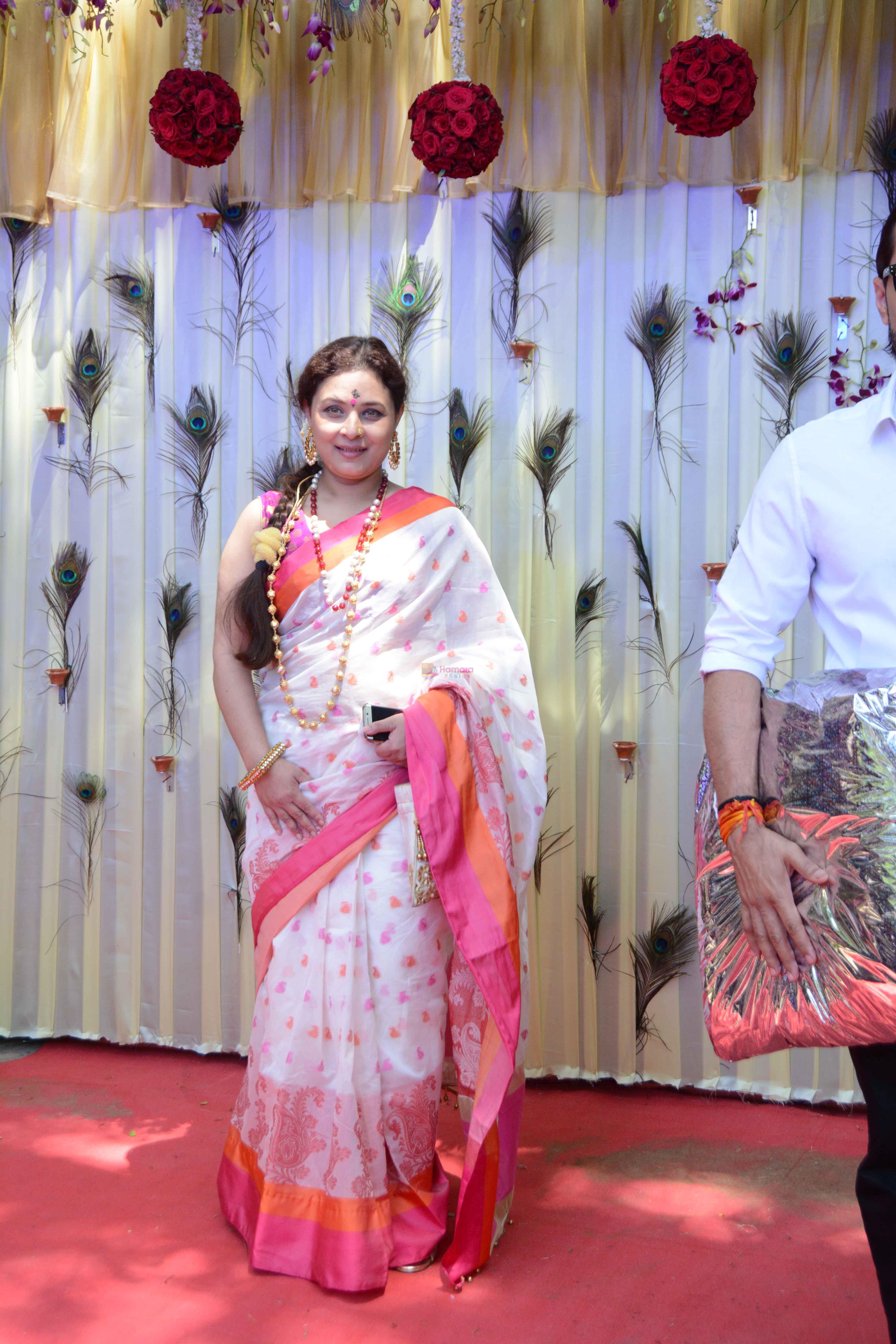 Sharbani Mukherjee at The auspicious occasion of Annaprasanna on 22nd ...